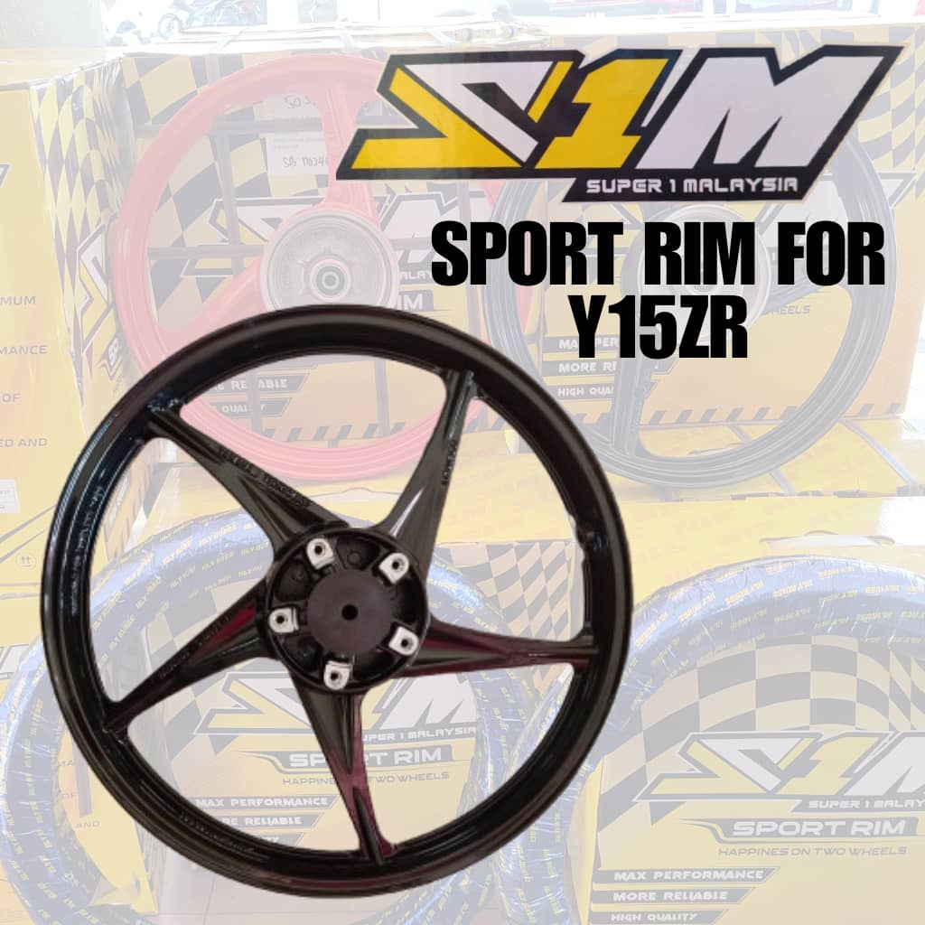 S1M SPORT RIM 555 FOR Y15ZR 5 BATANG BLACK | Shopee Malaysia