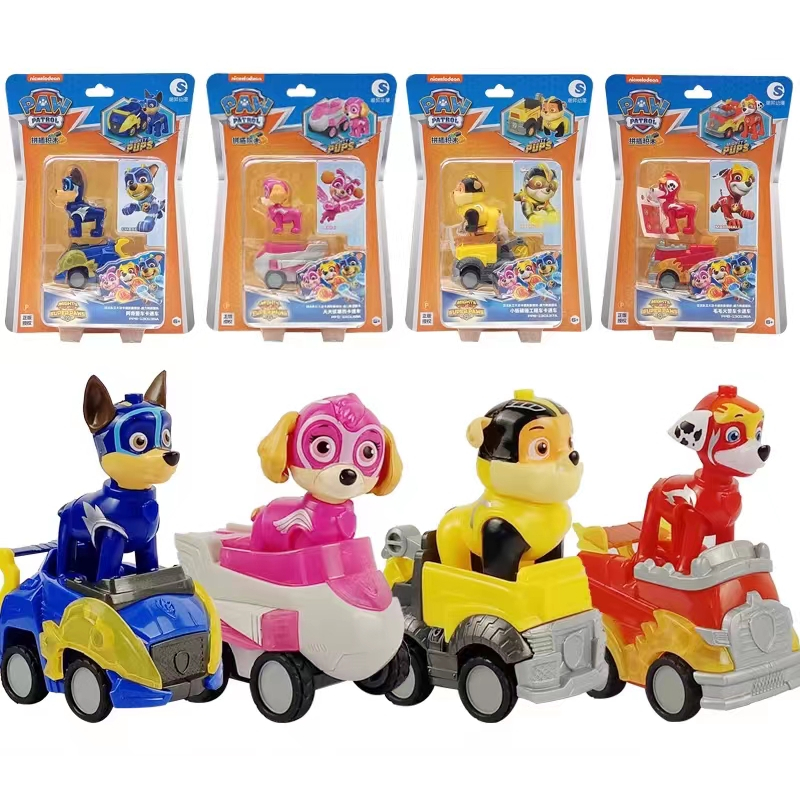 Paw Patrol Building Blocks Vehicle Car Marshall Rubble Chase Skyetoy