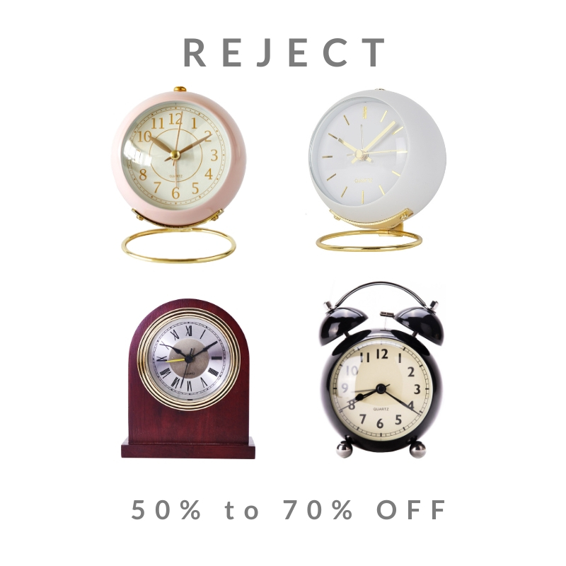 REJECT Clock Silent Bell Loud Alarm Clock | Shopee Malaysia
