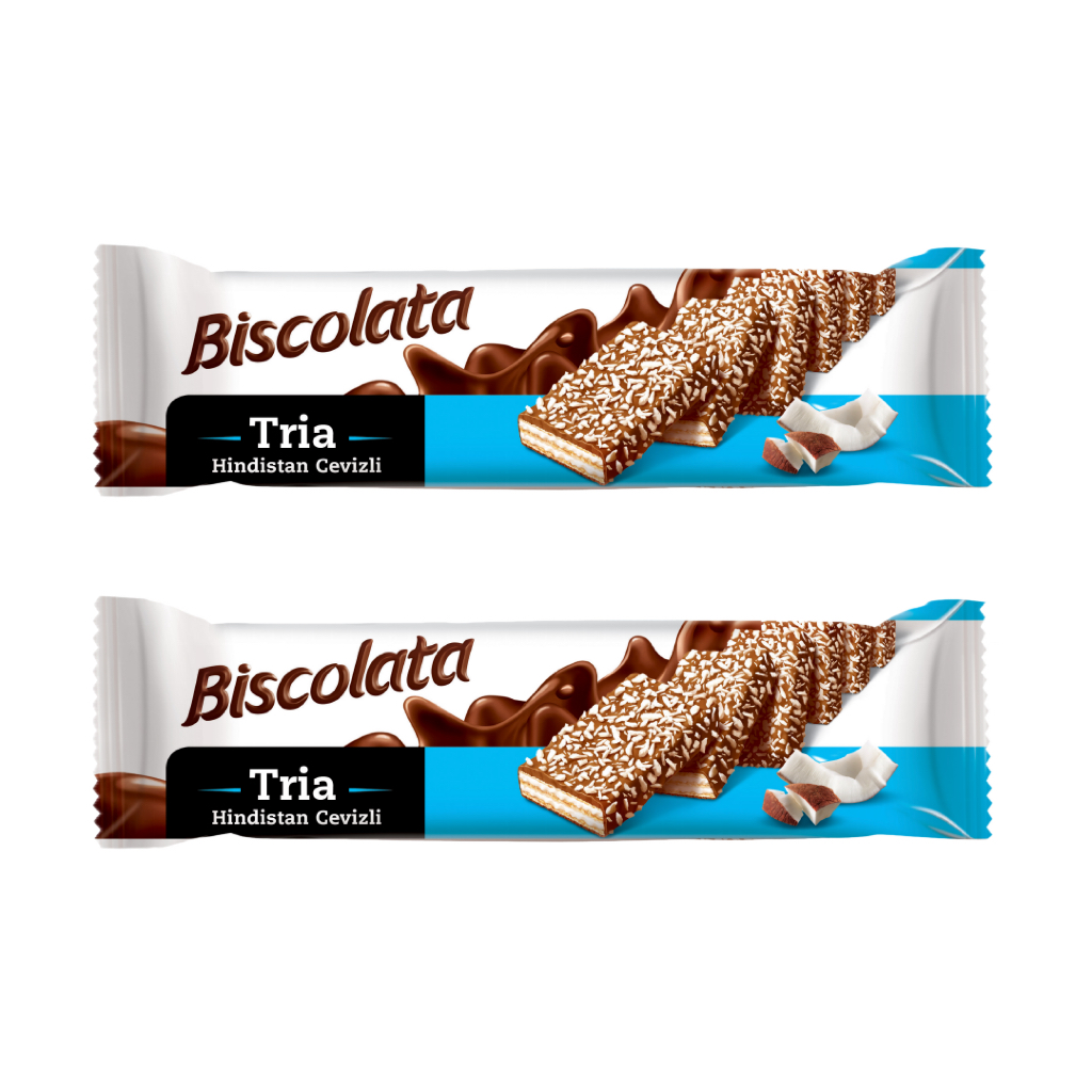 Biscolata Tria Coconut Chocolate (100g) - (Pack of 2) (Biscolata Tria ...