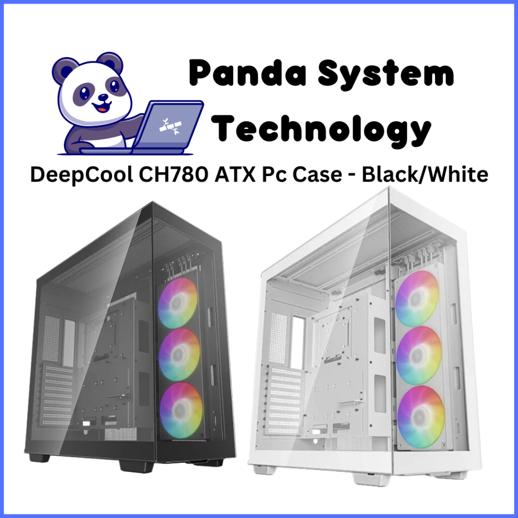 DeepCool CH780 ATX PC Case - Black/White gaming | Shopee Malaysia