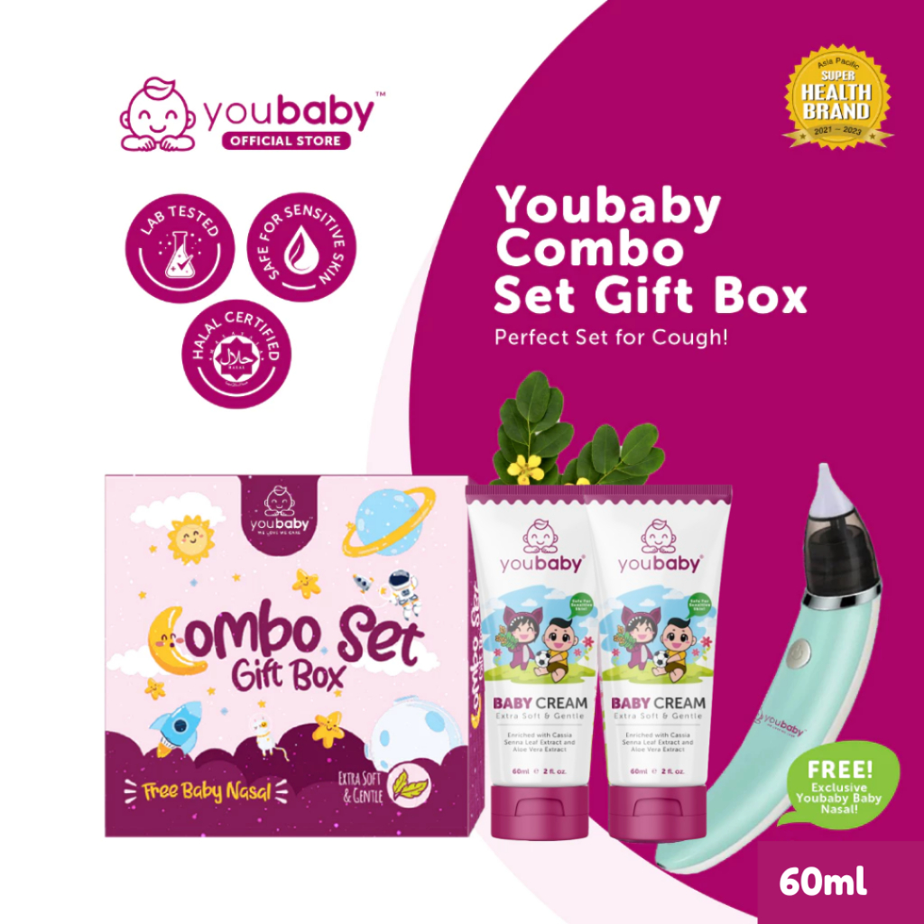Youbaby Combo Gift Box Set - Baby Cream (2 x 60ml) [Free Exclusive Baby ...