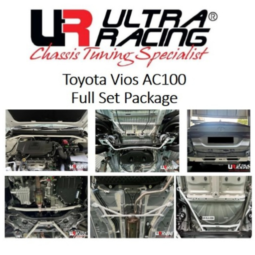 Toyota Vios AC100 2023 Ultra Racing Vehicle Safety Bar COMPLETE SET ...