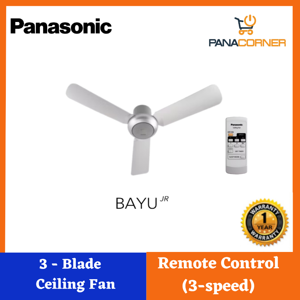 Panasonic BAYU 3 Blade Ceiling Fan F-M12D2VBHH (48") | Shopee Malaysia