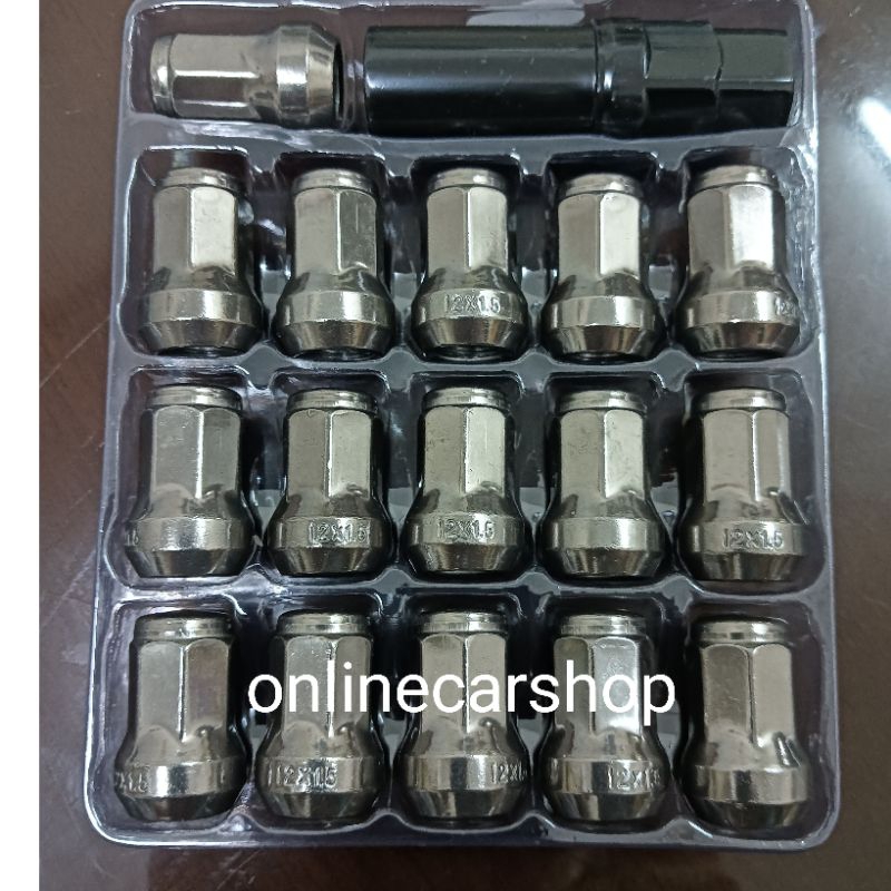 Heptagon Sport Rim Wheel Nut ( Besi ) M12 x 1.5mm Proton Perodua Honda ...