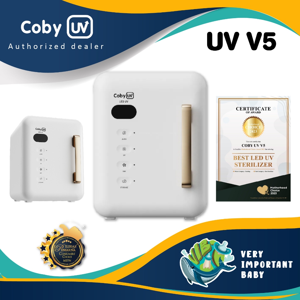 [10% CASHBACK + FREE GIFT] Coby LED UV V5 New Waterless Sterilizer (2 ...