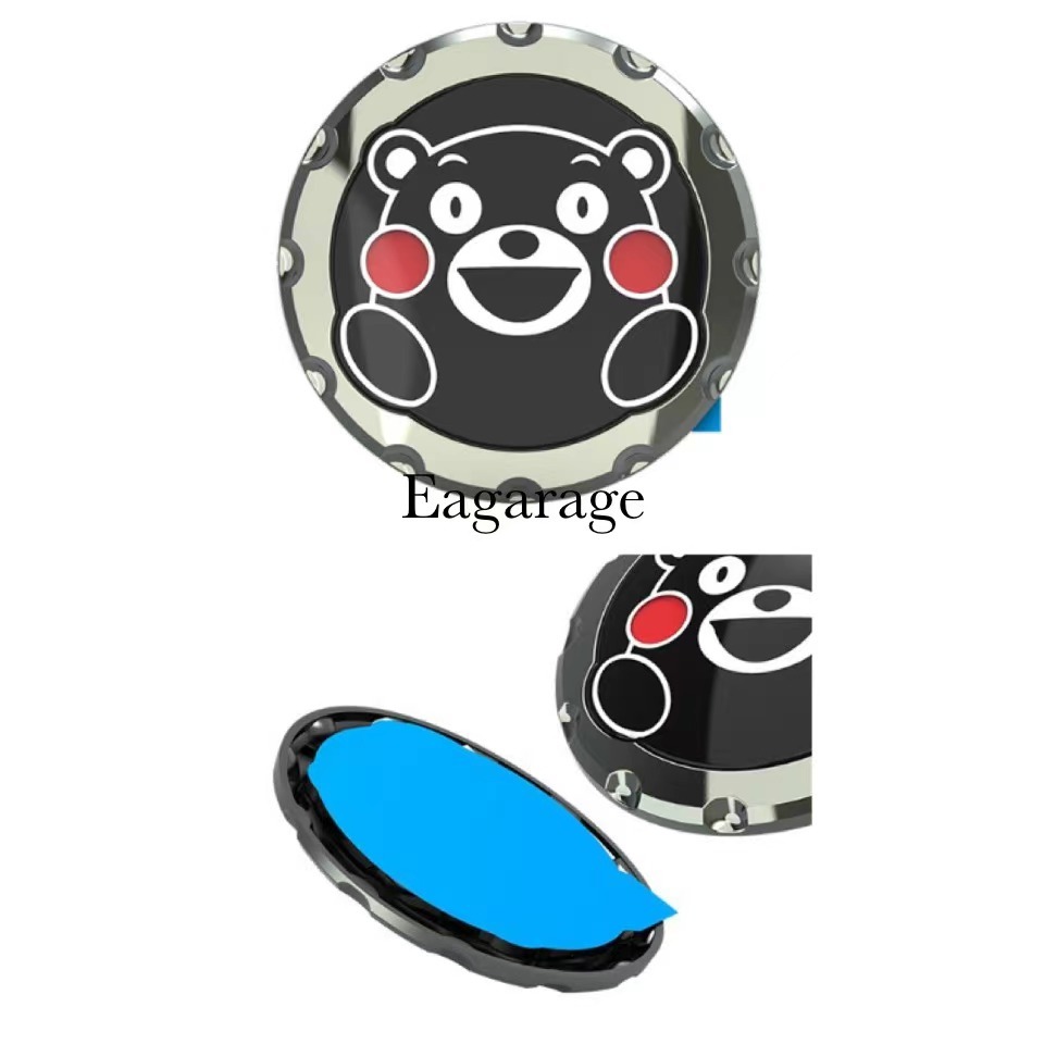 1pc Car Sticker Emblem Metal Kumamoto Kumamon Cartoon Crystal Kumamon ...