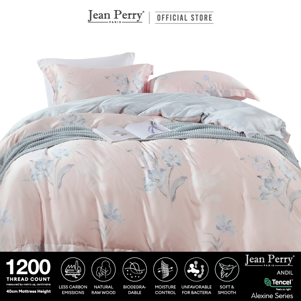 Jean Perry Alexine Fitted Bedsheet Set - TENCEL™ Lyocell (without ...