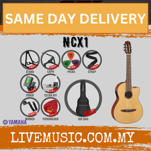 Yamaha NCX1 Acoustic/Electric Nylon String Guitar with Pickup ( NCX-1 ) | Shopee Malaysia