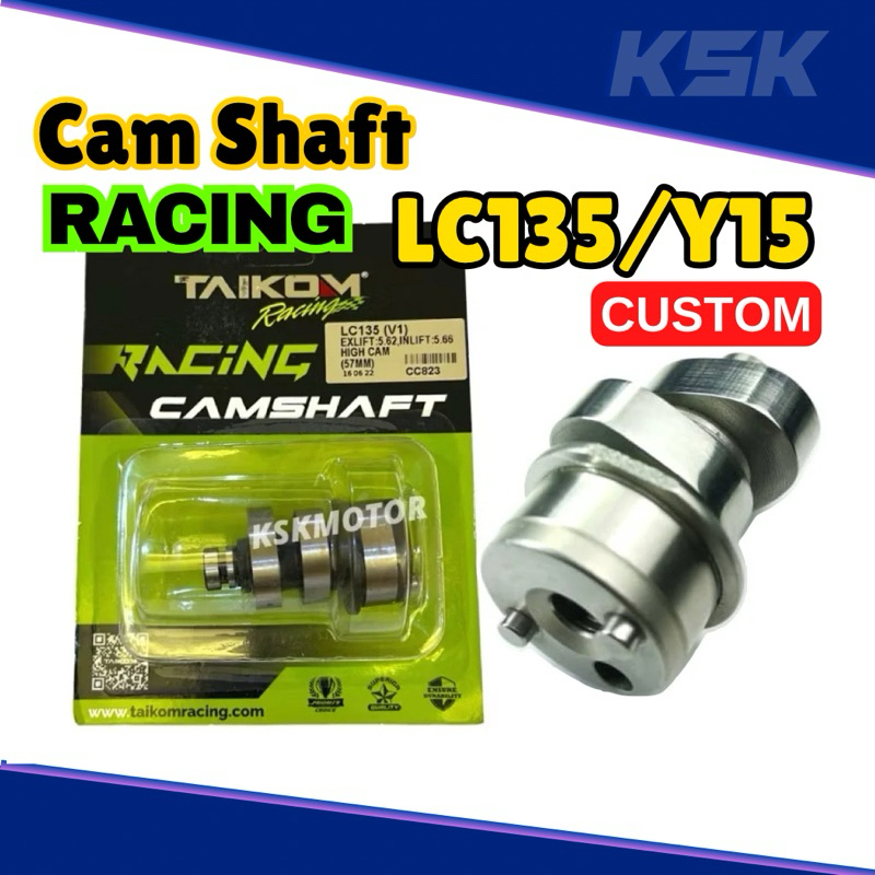 TAIKOM RACING CAM LC135 Y15 Y15ZR CAM SHAFT RACING CAM CUSTOM V1 SPEC ...