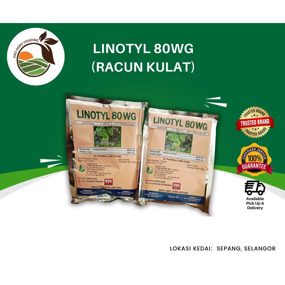 Yi Nong LINOTYL 80WG Fosetyl-Aluminium (250G) - Racun Kulat Merawat ...