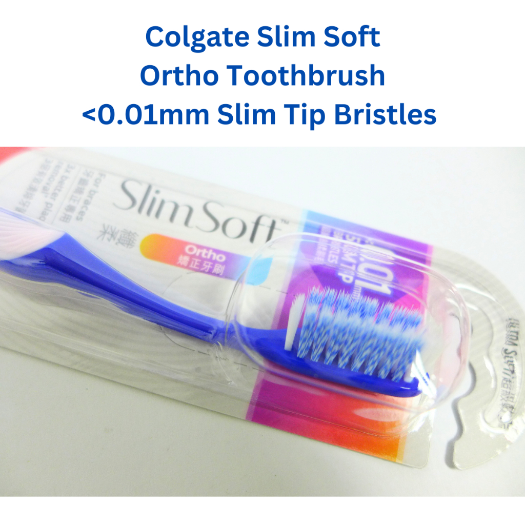 COLGATE SLIMSOFT ORTHO BRACES TOOTHBRUSH ORTHODONTICS 超薄软正畸牙套牙刷正畸 CARE ...