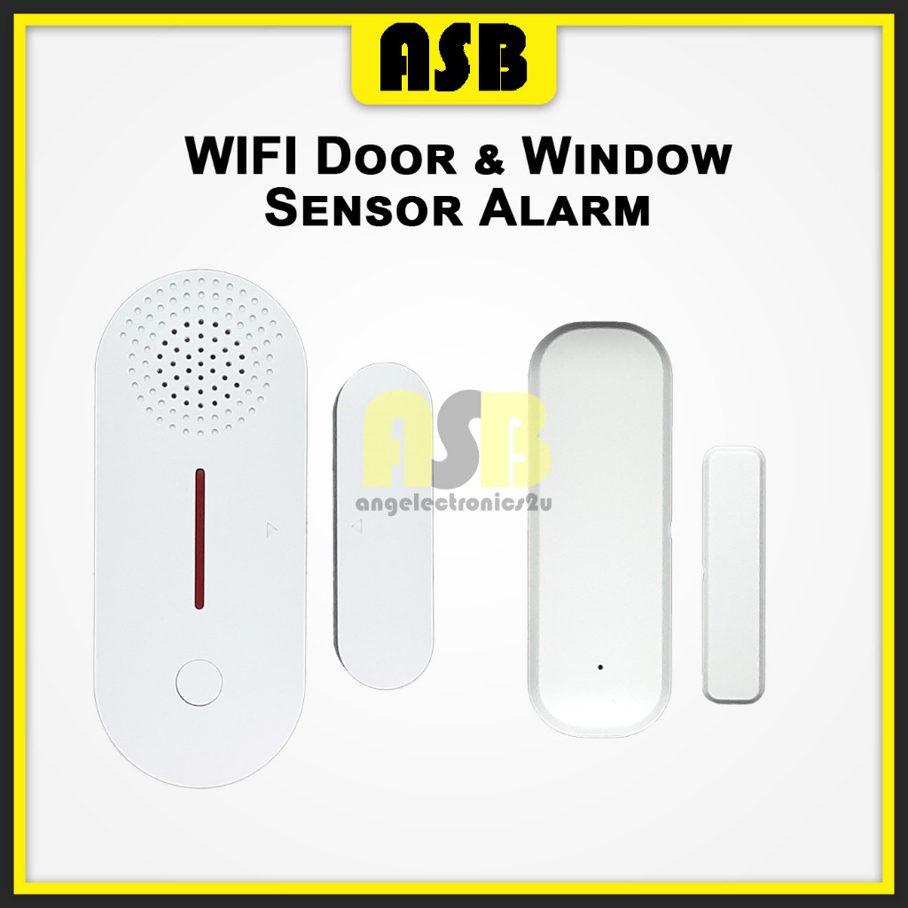 (1pc) Wifi Door Window Sensor Detection Security Alarm Loceng Pintu ...