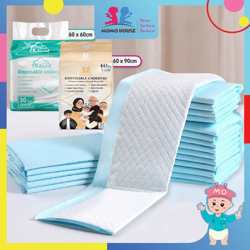 Kasumi Disposable Underpad Breathable Changing Pad Baby Infant Bed ...