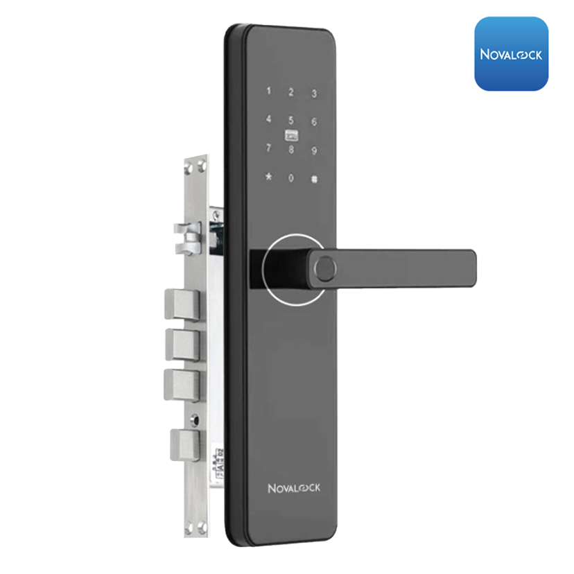 Novalock NDM 9203 Smart Lock Lever Handle MATT Surface (fingerprint ...