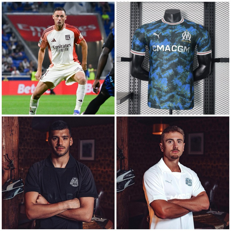 NEW 24/25!!! LYON 3rd & MARSEL AWAY & SPECIAL PLAYER ISSUE KIT JERSEY ...