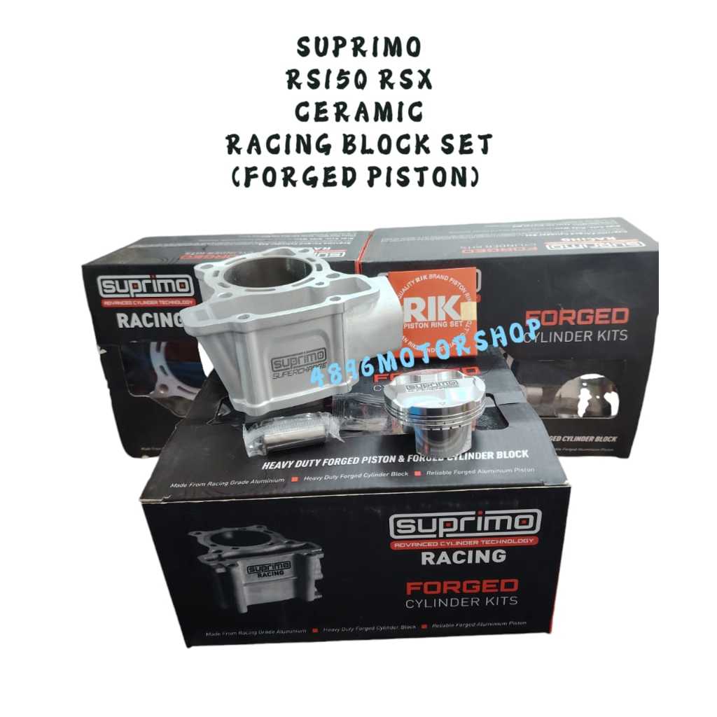 SUPRIMO RS150 V1 V2 RSX STD 62mm 63mm 65mm RS 150 CERAMIC RACING BLOCK ...