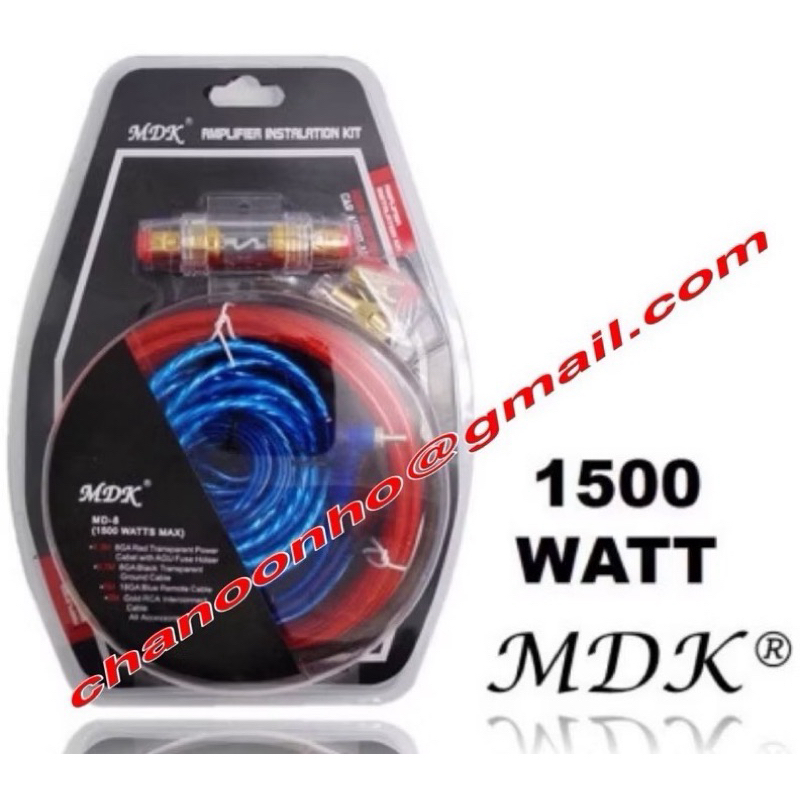 MDK MD-8 1500 WATT Car Audio Subwoofer Amplifier AMP Wiring Fuse Holder ...