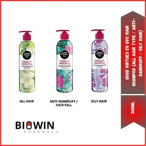 Good Virtues Co GVC Hair Shampoo (All Hair Type / Anti-Dandruff / Oily ...