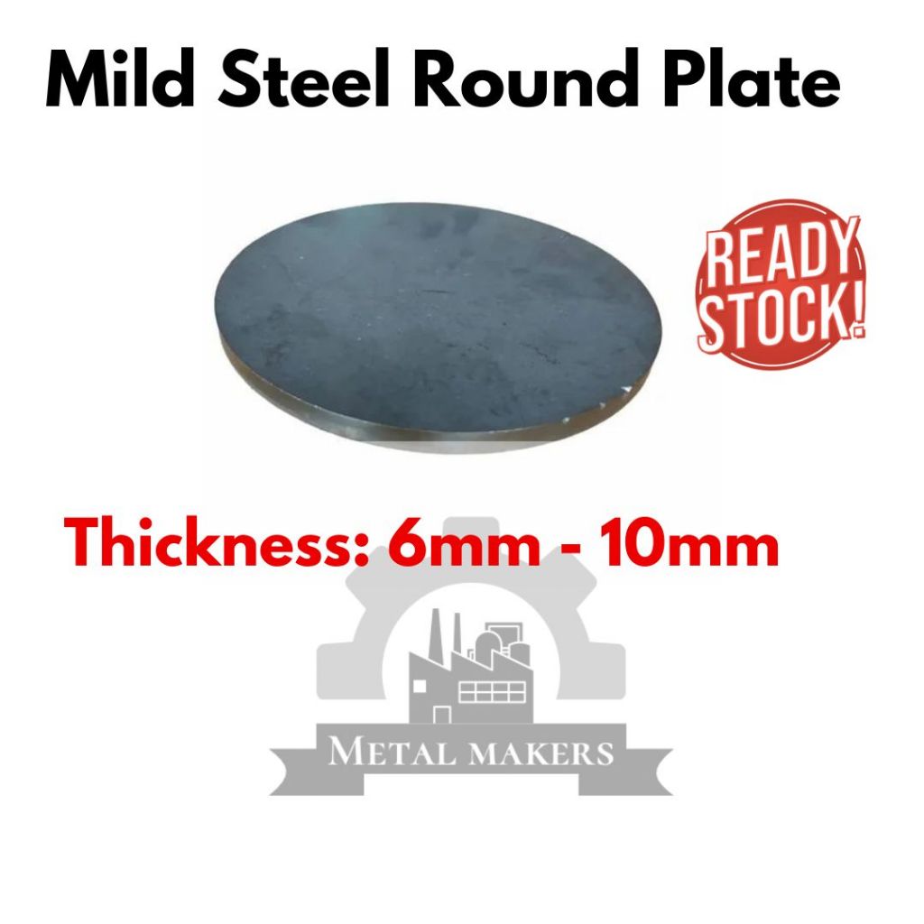 Mild Steel Round Plate 6MM / 10MM | Shopee Malaysia