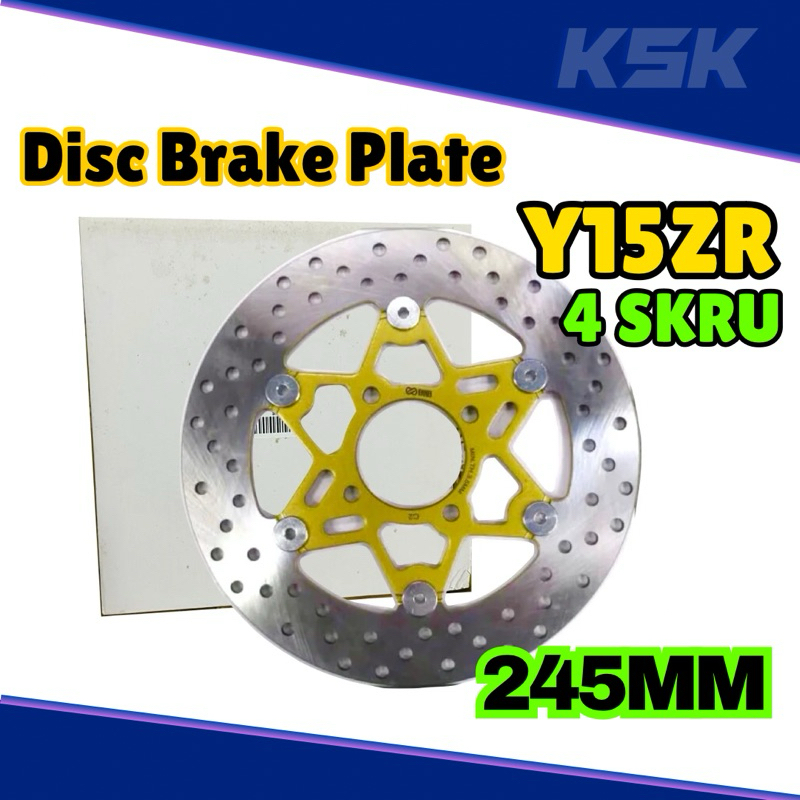 YAMAHA Y15ZR Y15 Y16 DISC BRAKE PLATE 245MM 4SKRU GOLD ENKEI PIRING ...