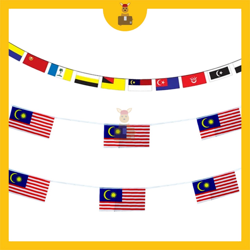 Malaysia / State Bunting Bunch Flag Hanging Bunting Flag Bendera ...