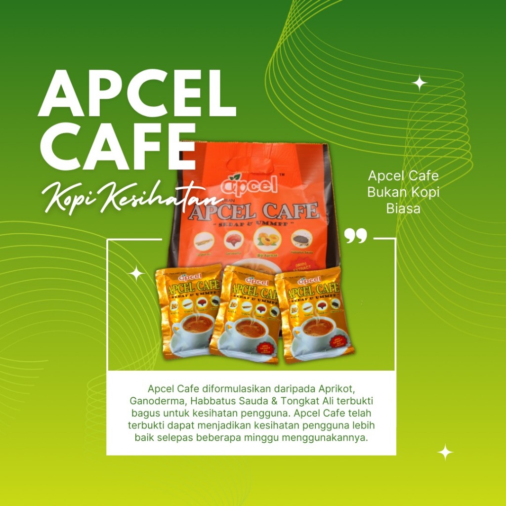 APCEL CAFE kopi kesihatan 💯 ORIGINAL | Shopee Malaysia