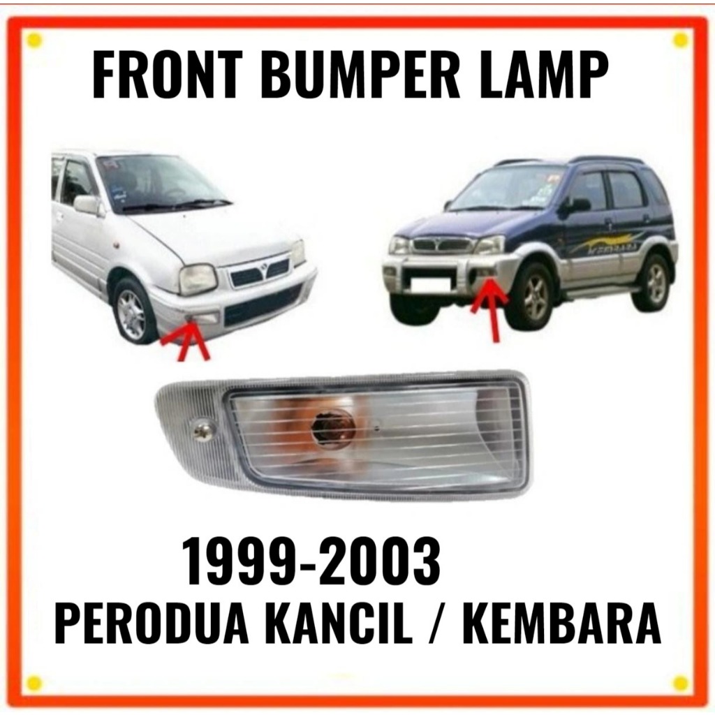 PERODUA KANCIL KEMBARA 1999 2000 2001 2003 YEAR FRONT BUMPER FOG LAMP ...