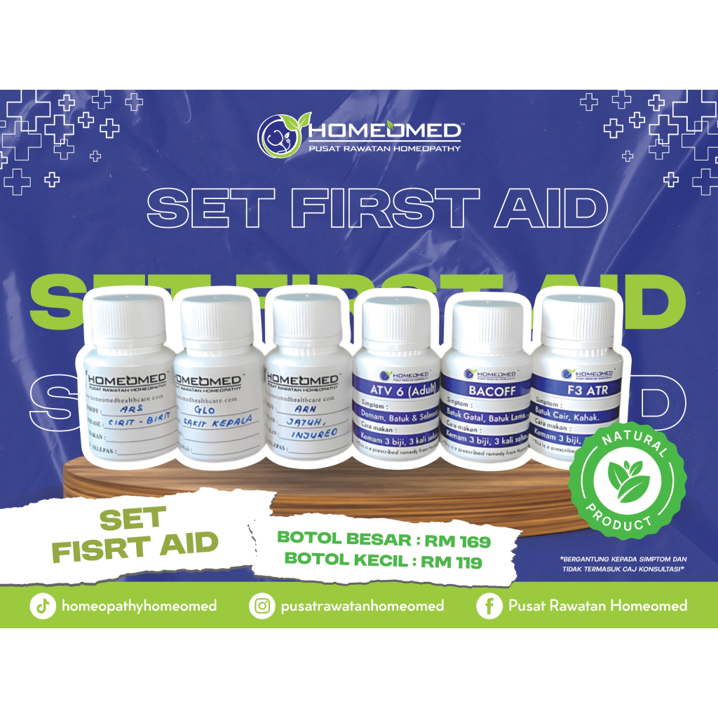 Homeopathy Set First Aid (Full Set) | Shopee Malaysia