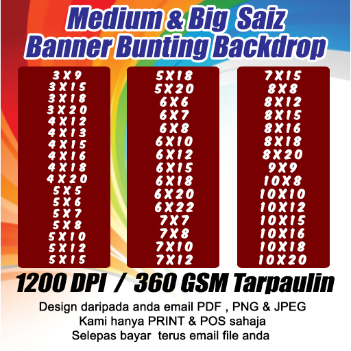 Banner / Backdrop Printing Harga Kilang | Shopee Malaysia