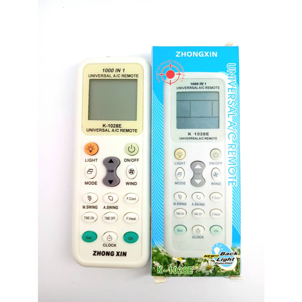UNIVERSAL REMOTE CONTROL AIRCOND - K1028E MULTI (1000 IN 1) | Shopee ...