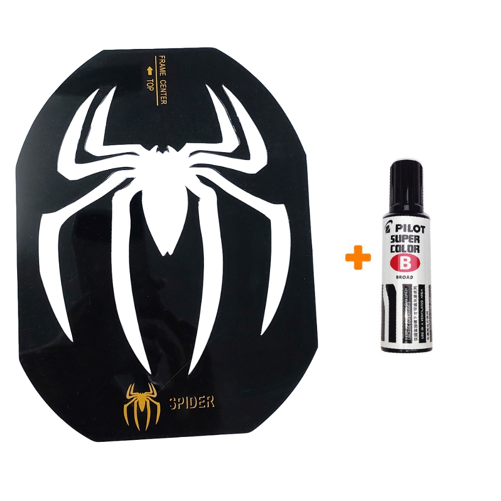 [Badminton Stencil Bundle] Badminton Spider Logo Racket String Stencil ...