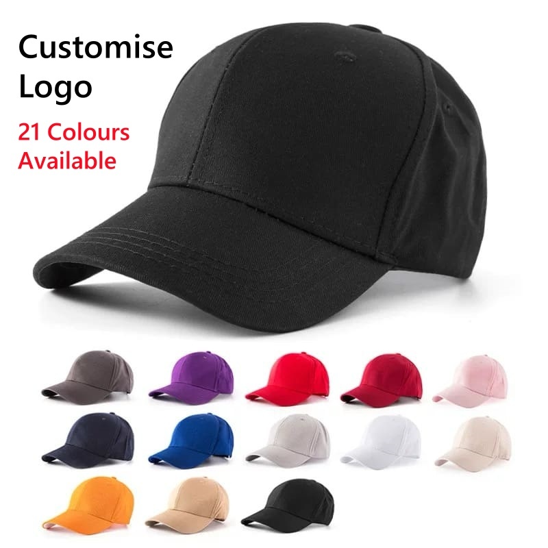 Adjustable Plain Baseball Cap🔥Ready Stock🔥Customise Logo Printing ...