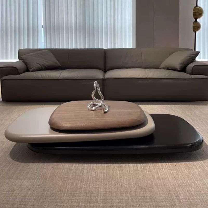 Rotating coffee table villa Italian minimalist Italian designer ...