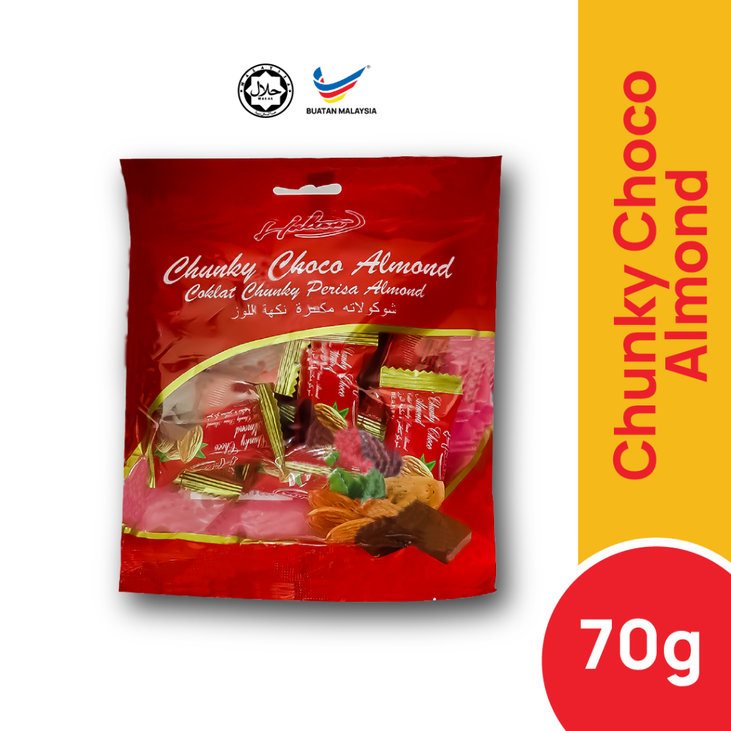 Hulton Chunky Choco Almond 70g | Shopee Malaysia