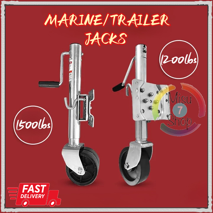 【READY STOCK】1200 LBS Trailer Jack 2 Colors Heavy Duty Stand Boat ...