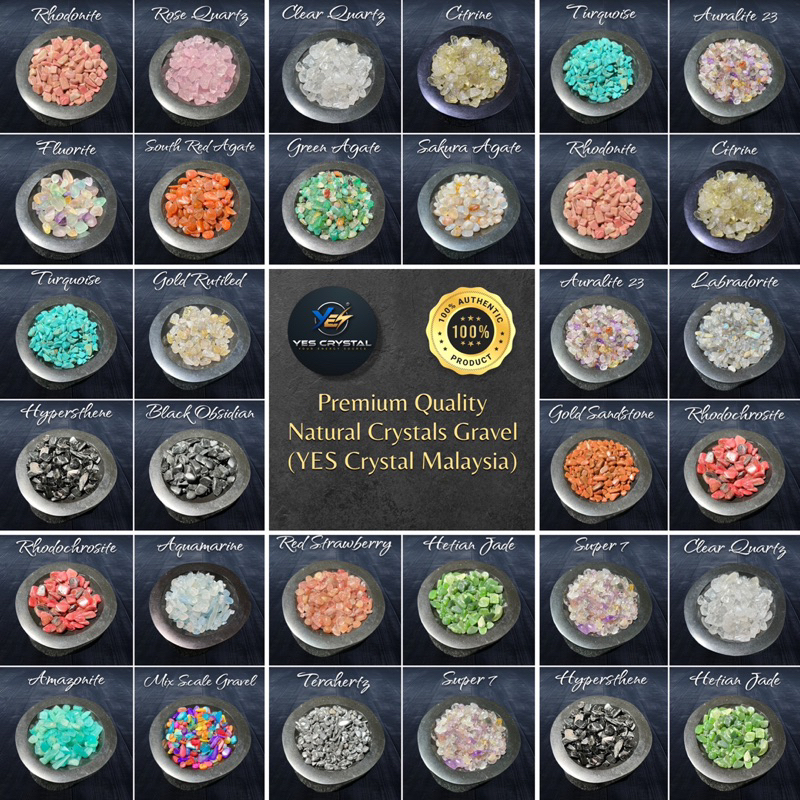 (YES Crystal) (100Gram) Premium Quality Natural Crystals Gravel ...