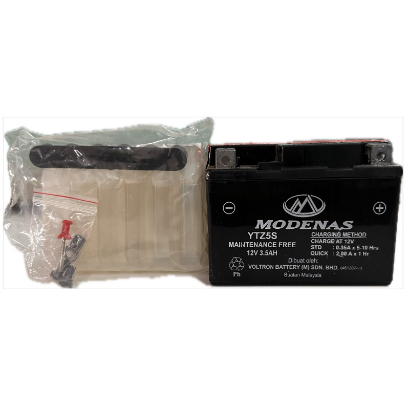 BATERI MOTOR MODENAS OEM YTZ5S-BS | Shopee Malaysia