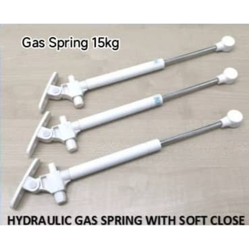 Gas Spring Hydraulic With Damper Soft Close White Colour 15kg | Shopee ...