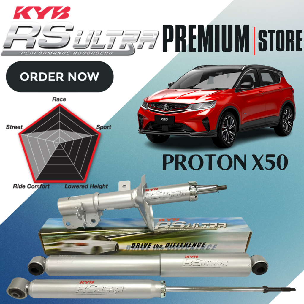 PROTON X50 2021 - KYB RS ULTRA HEAVY DUTY SHOCK ABSORBER 100% ORIGINAL ...