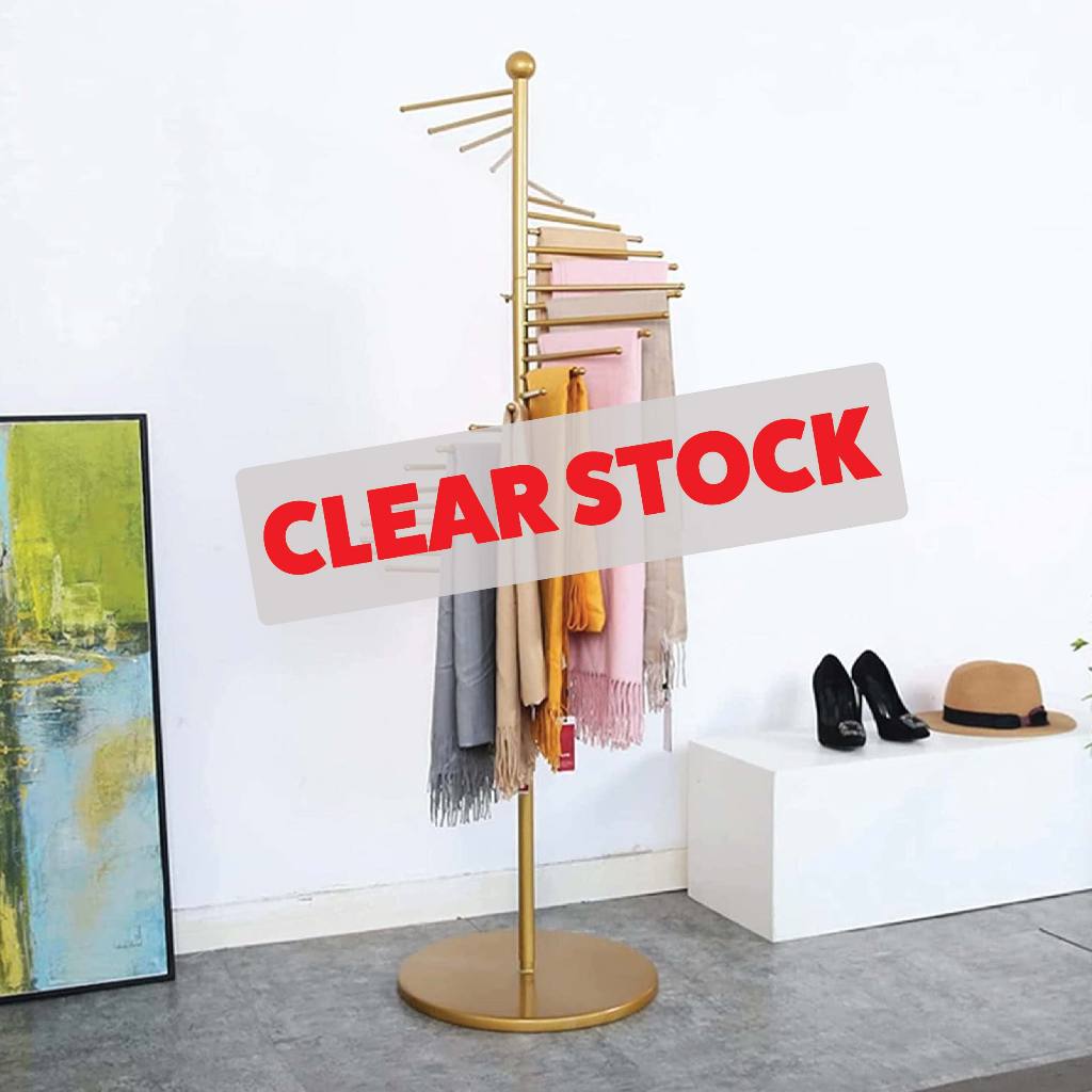 KakiDeco Rak Tudung Spiral Iron Scarf Rack Ready Stock Display Stand ...