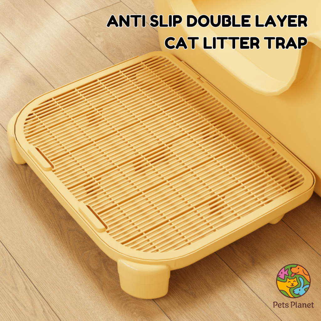[PREMIUM] Cat Litter Mat Trap | Plastic Litter Trap Mat Anti-slip | Cat ...
