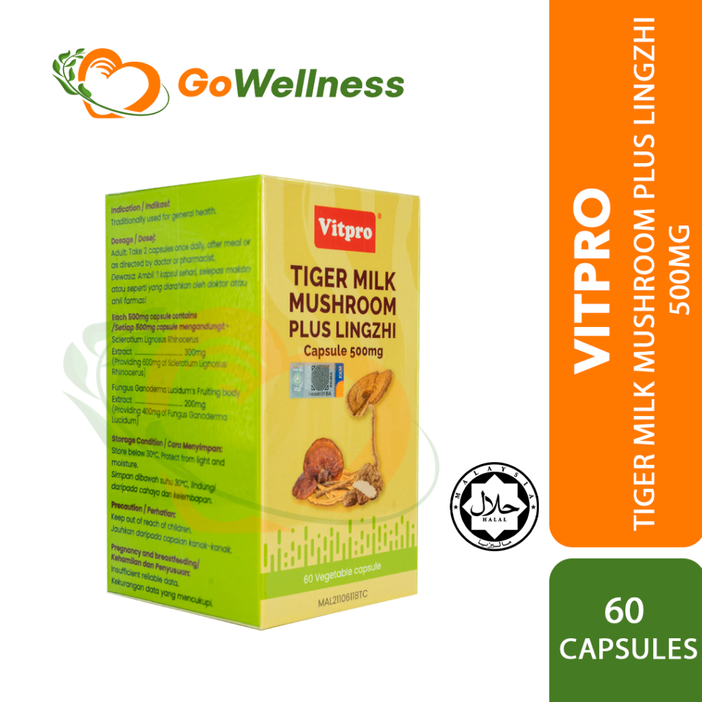 VITPRO TIGER MILK MUSHROOM PLUS LINGZHI | Help Against Coughs and ...
