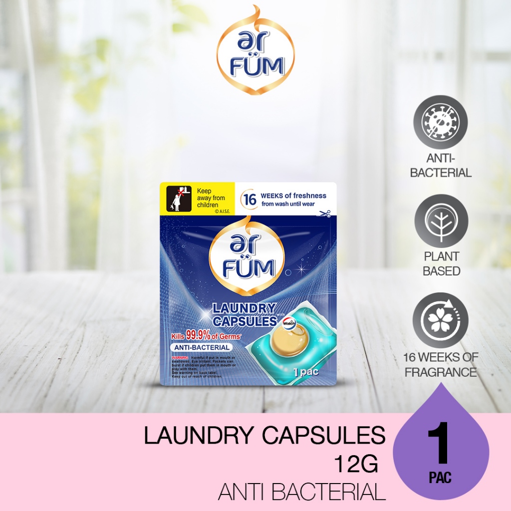 ar FUM Laundry Anti-Bacterial Capsules (12g x 1 Pcs) | Shopee Malaysia