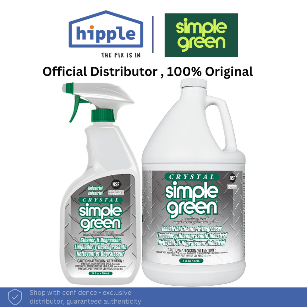 Simple Green Crystal Cleaner & Degreaser (24 oz & 1 gallon) | Shopee ...