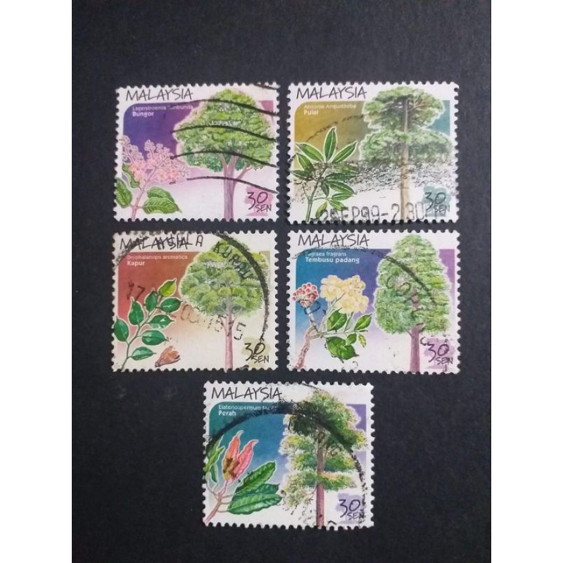 Malaysia Used Stamp - Trees of Malaysia 14.8.1999 | Shopee Malaysia