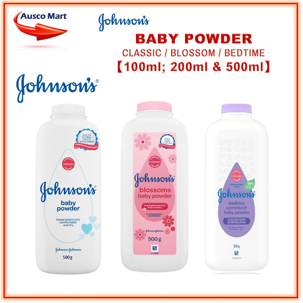 JOHNSON'S BABY POWDER 【50G/100G/200G/500G】 | Shopee Malaysia