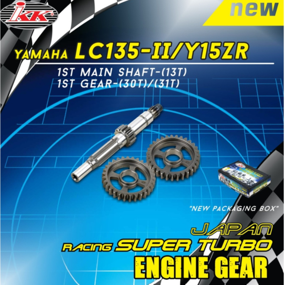 Y15 / LC135 5S IKK RACING SUPER TURBO GEAR BOX GEAR SET 1ST [ MAIN ...