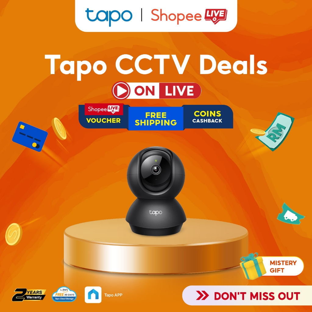 [ Watch Live & Grab Deal ] TP-Link Tapo C211 3MP 2K WiFi CCTV IP Home Security Camera 360 Degree ...