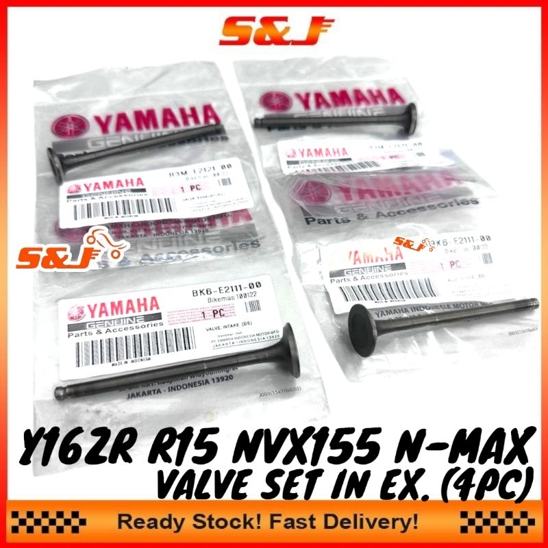YAMAHA Y16 Y16ZR R15 V3 MT15 NMAX NVX155 VALVE SET IN EX VALVE INTAKE ...